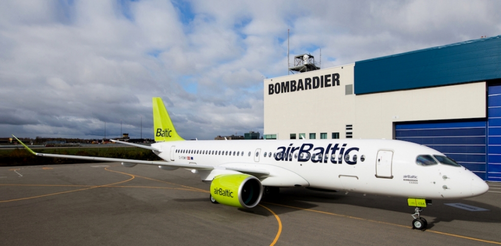 Bombardier livre son premier CS300 Whisperjet à airBaltic ...