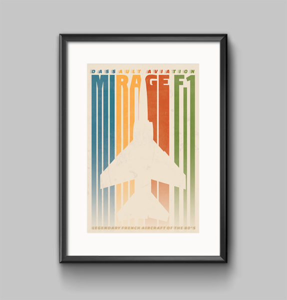 Poster "Mirage F.1 - Legendary Aircraft" — Affiches et ...