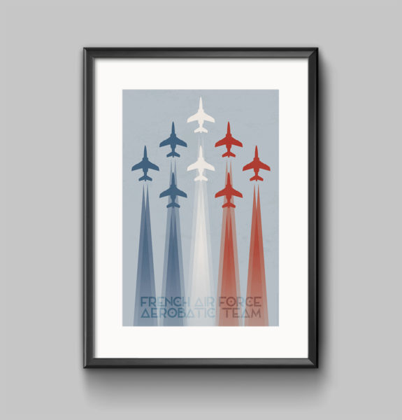 Poster "Patrouille de France - AlphaJet" — Affiches et ...