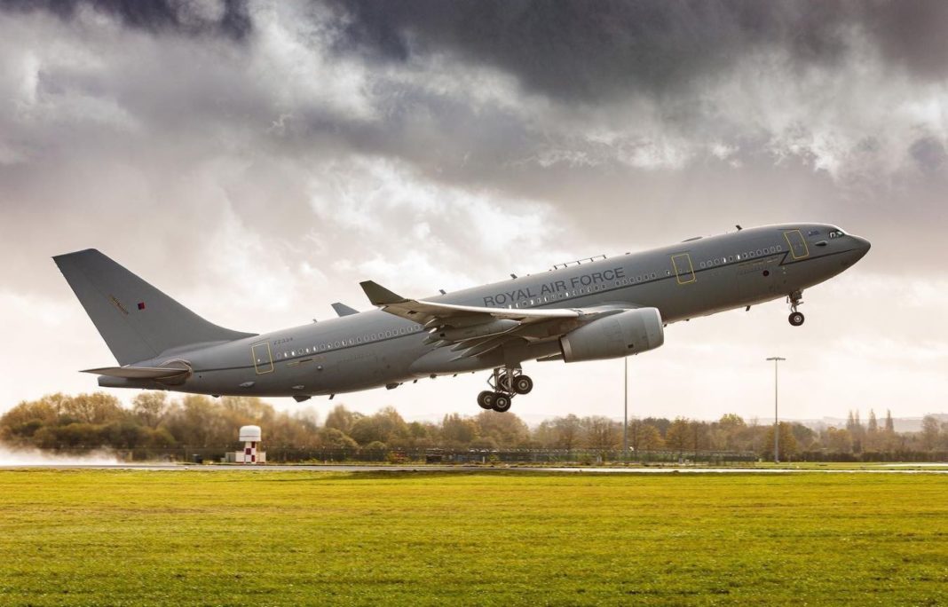 Premier vol 100% biocarburant d'un ravitailleur en vol Airbus DS ...