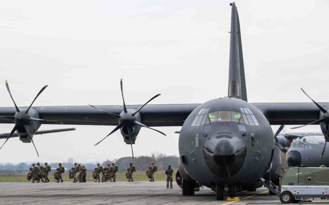 Un C-130J-30 Super Hercules franco-allemand engagé dans l'exercice Orion 2023 ...