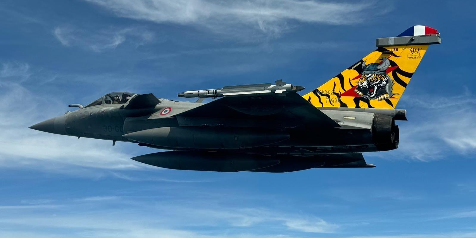 Le Rafale C de l'Escadron de Chasse 3/30 Lorraine du NATO Tiger Meet ...