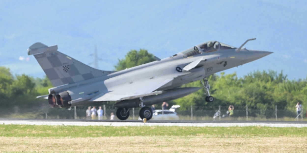 À Zagreb le Dassault Aviation Rafale F3-R a été présenté au public ...