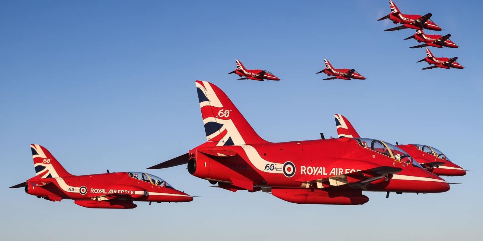 Les Red Arrows en route vers le Canada. — avionslegendaires.net