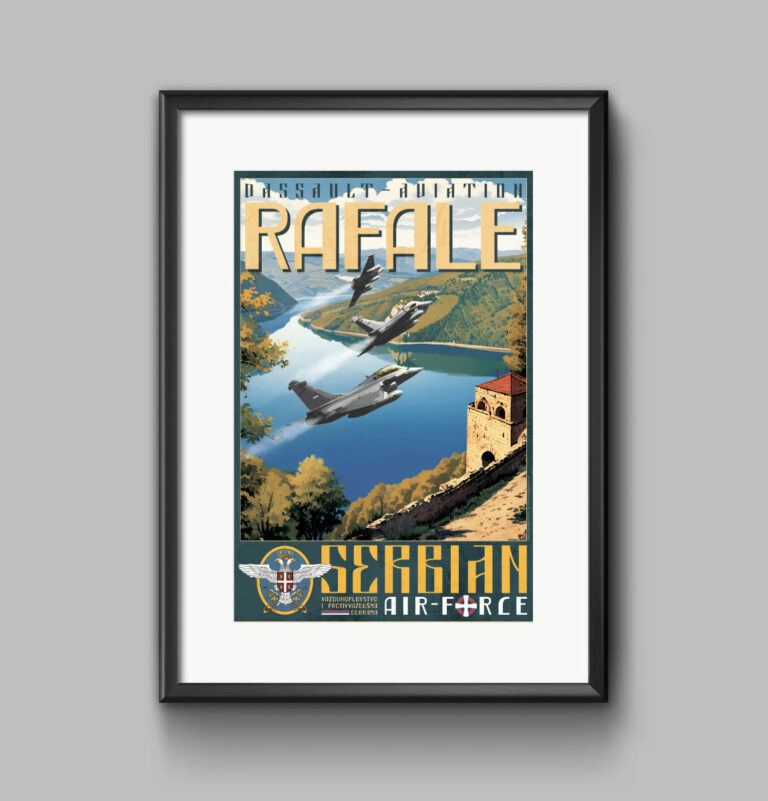 Poster "Rafale - Serbian Air Force" — Affiches et ...