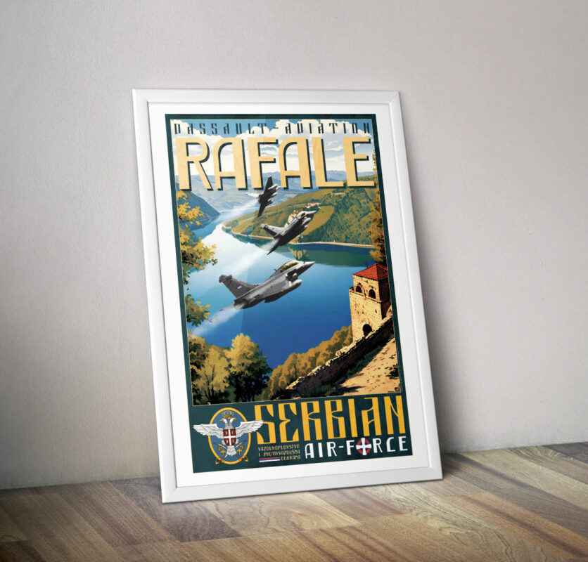 Poster "Rafale - Serbian Air Force" — Affiches et ...