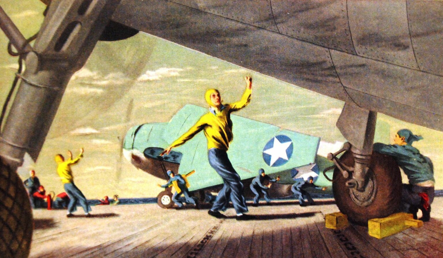 Lawrence Beall Smith et le quotidien d'un porte-avions américain en ...