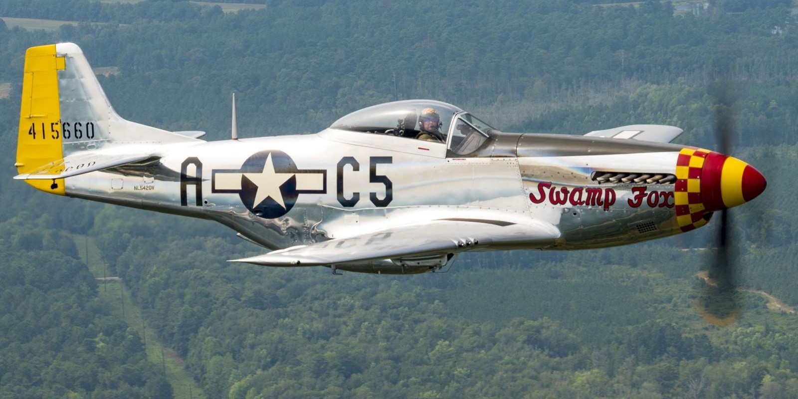 Le retour du Mustang "Swamp Fox". — avionslegendaires.net